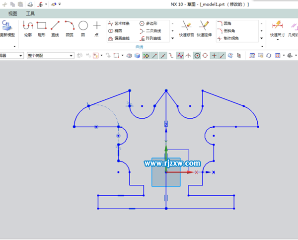 UG10.0草图里面怎么镜像呢？ - 软件自学网
